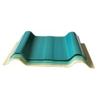 China Impact Resistant Fiberglass Corrugated Roofing Sheet Gel-Coat Roofing Tile for Warehouse for sale
