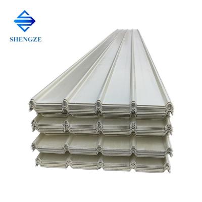 China Fiberglass Corrugated Plastic Roofing Sheet White for sale