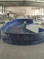 China Large Aquarium Koi Fish Farming Round Tank Fiberglass FRP for sale