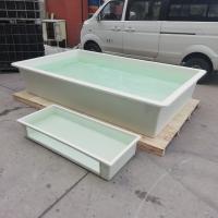 China Custom Fibreglass Fiberglass Koi Pond Fish Tank with Window for sale