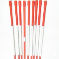 China Fiberglass Orange Snow Stakes Pultruded FRP Pole for sale