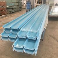 China Uvproof Fiberglass Plastic Roof Sheet GRP Translucent Corrugated Tiles for Building Workshop for sale