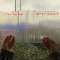 China Factory 1.5mm Thick Fiberglass Corrugated Roofing Sheet for Skylight for sale