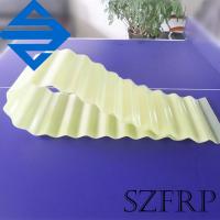 China Transparent FRP Reinforced Plastic Glass Fiber Roof Sheet for sale