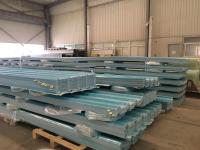 China Transparent FRP Reinforced Plastic Glass Fiber Roof Sheet for sale