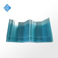 China Green Corrugated Fiber Glass Roof Sheet Transparent Plastic Roofing Coil for Balcony for sale
