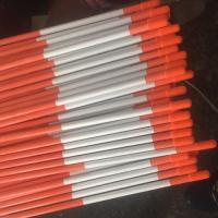 China High UV Durable Flexible FRP GRP Fiberglass Snow Marker/Sign Pole/Snow Stick with Reflective Tape for sale