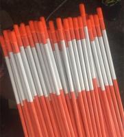 China UV Durable High Strength Flexible Fiberglass FRP GRP Glass Fiber Snow Stick Sign Poles Road Safety Stakes Driveway Markers Rod for sale