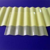 China Smooth Yellow Fibreglass Sheet Fiberglass FRP Roof Tile for sale