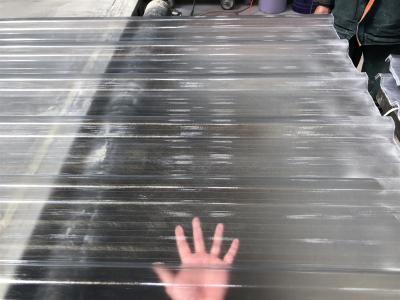 China Clear Fiberglass GRP Corrugated Skylight Panel Roof for sale