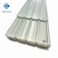 China Clear Fiberglass GRP Corrugated Skylight Panel Roof for sale
