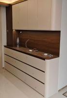 China Sophisticated Dual-Tone Entryway Credenza Panels for sale