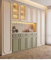 China French Arched Sideboard & Coffee Bar Cabinet Unit for sale