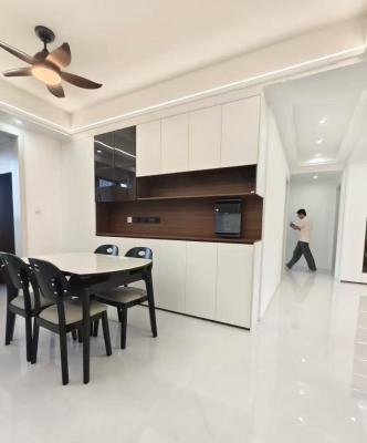 China Modern Minimalist Dining Sideboard & Integrated Beverage Station Wall for sale