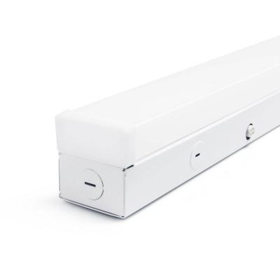 China 4ft LED Linear Strip Light Fixture 5850 Lumens CCT Selectable 120-277V Linkable for sale