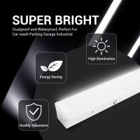 China 4ft LED Linear Strip Light Fixture 5850 Lumens CCT Selectable 120-277V Linkable for sale