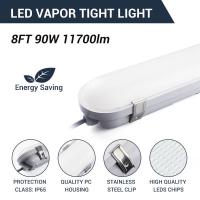 China 4ft LED Vapor Proof Linear Luminaire IP65 Tri-Proof Light 120-277V CCT Selectable for sale