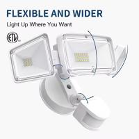 China 20W 28W 39W 3 Head LED Security Light Motion Sensor Outdoor Floodlight IP65 120VAC for sale