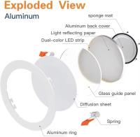 China Ultra-Thin LED Recessed Downlight 4 Inch 6 Inch 9W 12W Selectable CCT Dimmable for sale