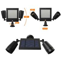 China Smart PIR Sensor Motion Activated 64 LED Solar Garden Wall Light for sale