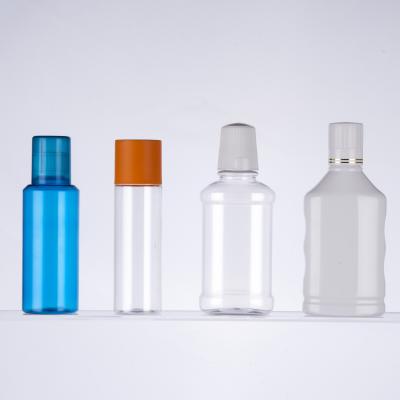 China Screw Cap PET Plastic Mouthwash Bottle 500ml Customizable Color for sale