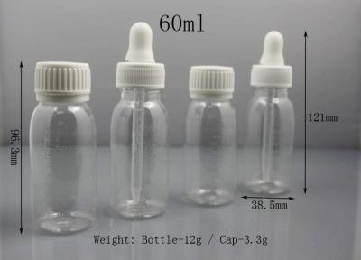 China Silicone PP 60ml Dropper Medicine Bottle Essential Oil Drops Per Ml for sale