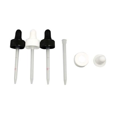 China PP 25ml Rubber Head Dropper Cig Reagent Essential Oil Dropper for sale