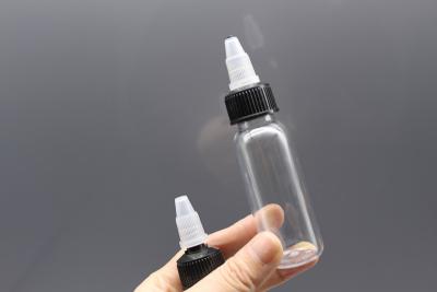 China PET 60ML Empty Sanitizer Bottles Pointed Tip Plastic Drop Bottle for sale
