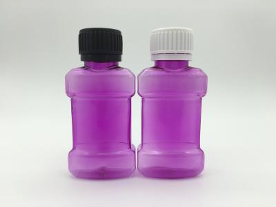 China 150ml 250ml Purple Squeeze Mouthwash Bottle Screen Printing for sale