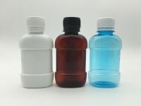 China Plastic PE Pink Mini Mouthwash Bottles Flat 250ml for sale