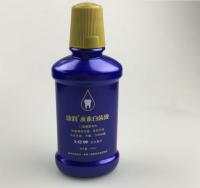 China Blue 350ml Plastic Mouthwash Bottle HDPE Mouth Rinse Bottle for sale