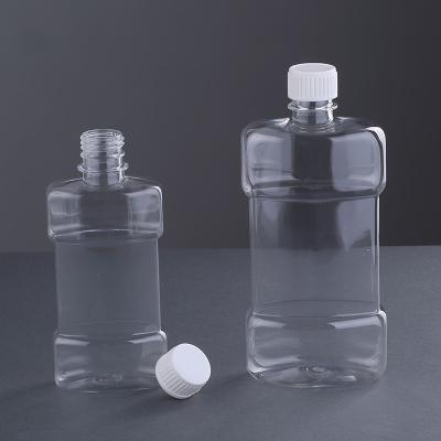 China 4Oz Plastic Mouthwash Bottle Empty Small 100ml PET Bottle for sale