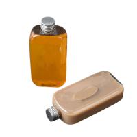 China SCREW CAP 250ml Plastic Juice Bottles UV Electroplated Eco Friendly Juice Bottles for sale