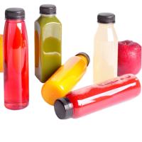 China 400ml 16 Oz Beverage Bottles 70mm Clear Juice Bottles for sale