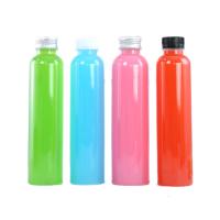 China 400ml 16 Oz Beverage Bottles 70mm Clear Juice Bottles for sale