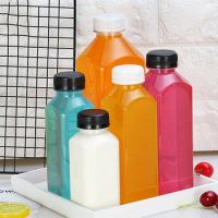 China Screw Caps Plastic Juice Bottles Transparent 350ml 8 Oz Juice Bottles for sale