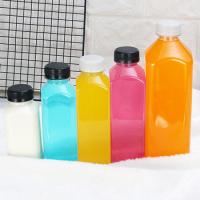 China Screw Caps Plastic Juice Bottles Transparent 350ml 8 Oz Juice Bottles for sale
