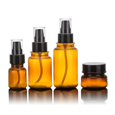 China 60g  40ml Plastic Lotion Jars Empty Lotion Bottles With Pump for sale