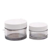 China Pot 10G Small Plastic Makeup Containers Mini Transparent Jar for sale