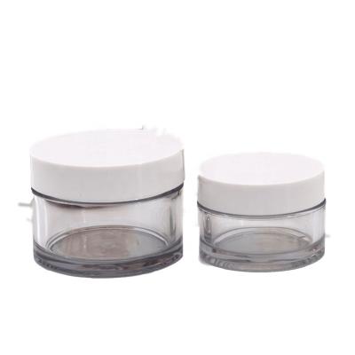 China Pot 10G Small Plastic Makeup Containers Mini Transparent Jar for sale