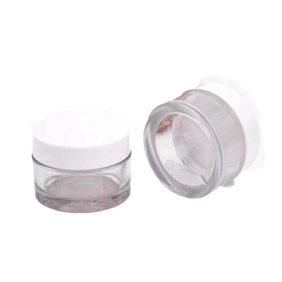 China Facial 30g Wide Mouth Plastic Jars Containers 15Ml PET for sale