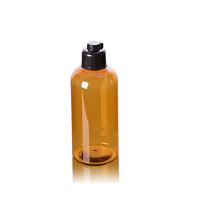 China Flip 300ml Amber Plastic Shampoo Bottles Lotion clear for sale
