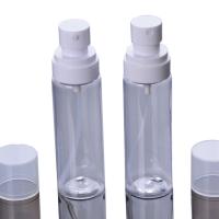 China Clear 80ml Plastic Empty Mist Spray Bottles Silk Screen Printing for sale