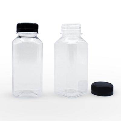 China Transparent 250ml Disposable Plastic Drink Bottles Pet Juice Bottles for sale