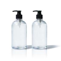 China 750ml Green Hand Sanitiser Pump Bottle Spray Electroplated Shampoo for sale