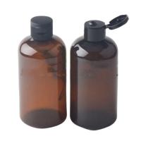 China HDPE Brown Plastic Lotion Bottles 500ml Shampoo Container Bottles for sale