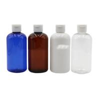 China HDPE Brown Plastic Lotion Bottles 500ml Shampoo Container Bottles for sale