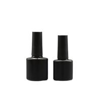 China 40cm Oil Black 5ml Nail Polish Bottles With Brush Hot Stamping for sale