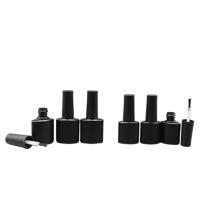 China 40cm Oil Black 5ml Nail Polish Bottles With Brush Hot Stamping for sale