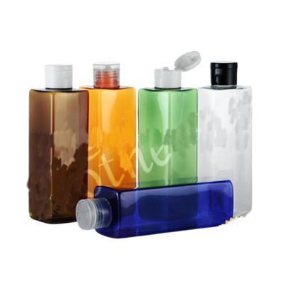 China Amber 250ml Plastic Lotion Bottles Shampoo Clear UV Electroplated for sale